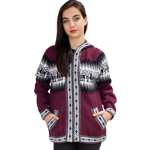 Alpaca Warehouse | Jackets & Coats | Alpaca Warehouse Burgundy Little ...